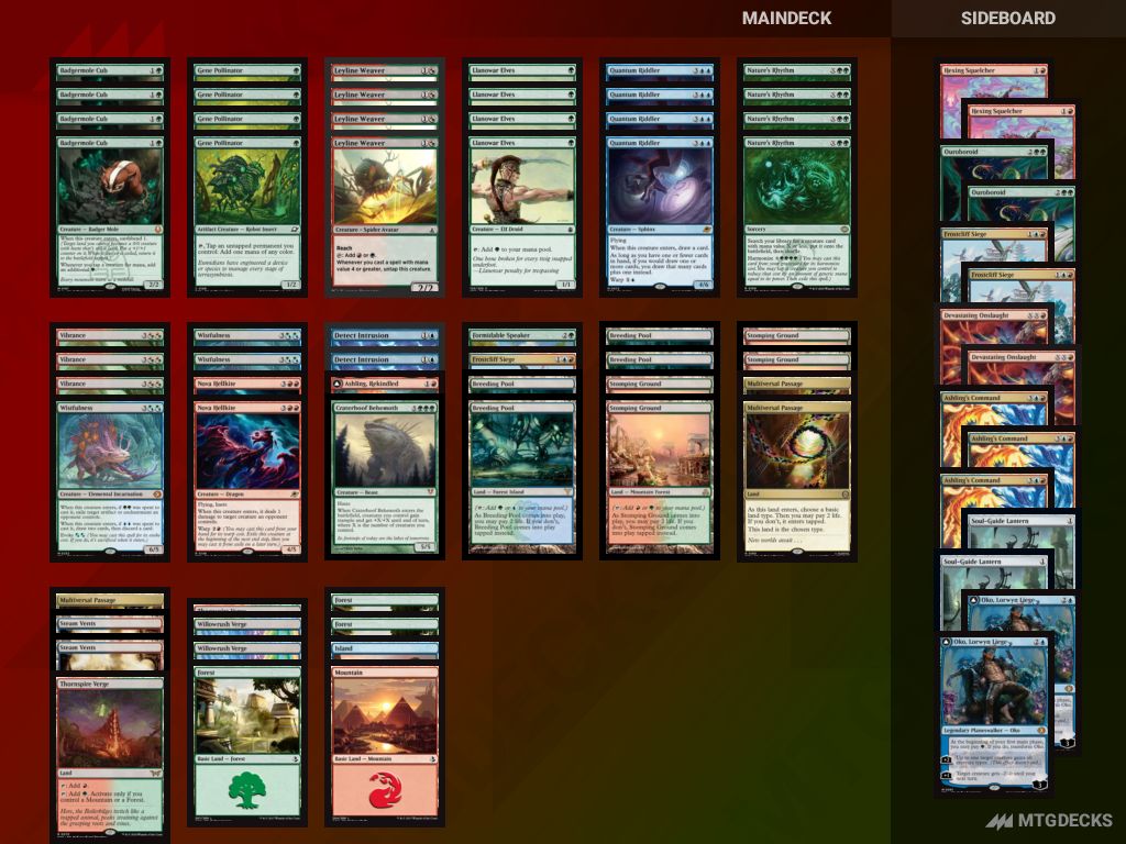 Arena Standard [S] RCQ Siege deck by astralsflame • MTG DECKS
