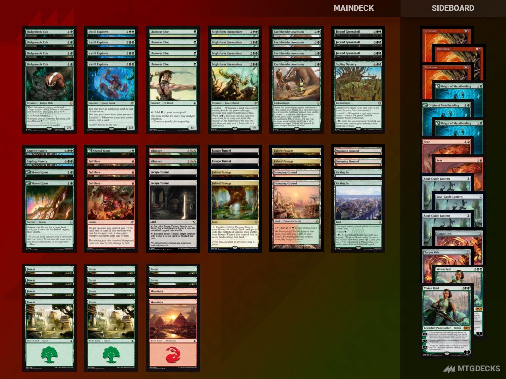 Standard Gruul Landfall deck by Junkmener • MTG DECKS