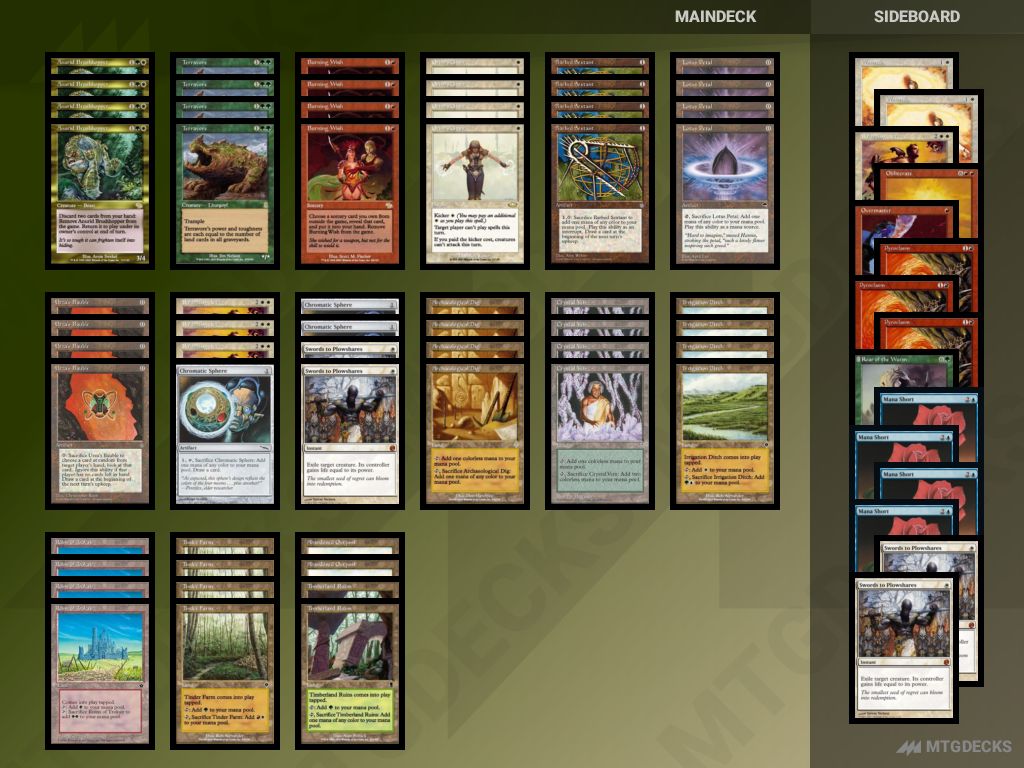 Premodern Balancing Tings deck by SingPanMan • MTG DECKS