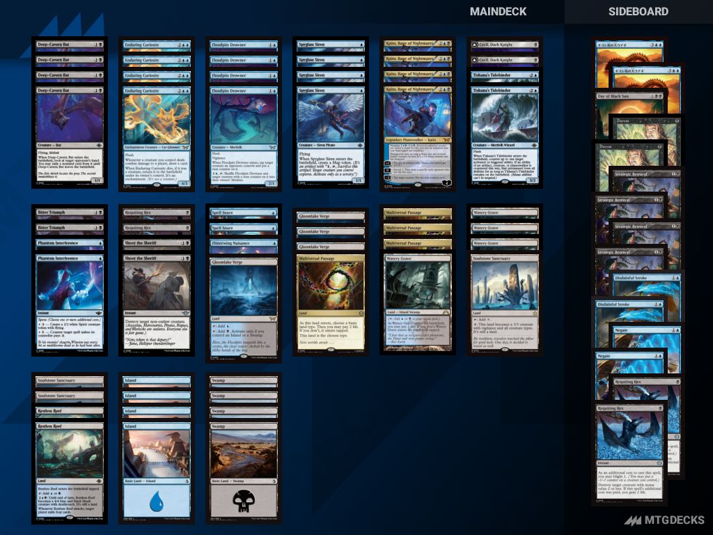Standard Dimir Midrange deck by Tomonori Hirami • MTG DECKS