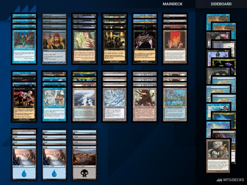 Premodern UB Spirit Pile deck by desolutionist • MTG DECKS