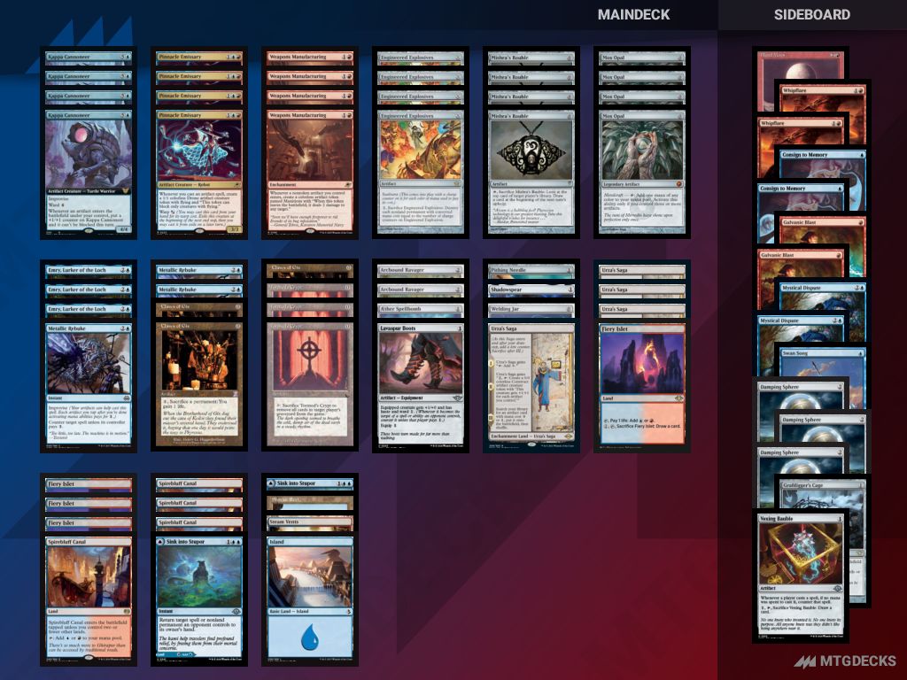 Modern Affinity deck by JoaoCelestini • MTG DECKS