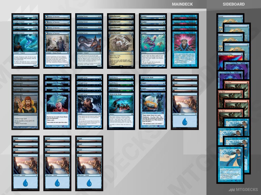 Pauper Mono Blue Terror deck by Paul16 • MTG DECKS