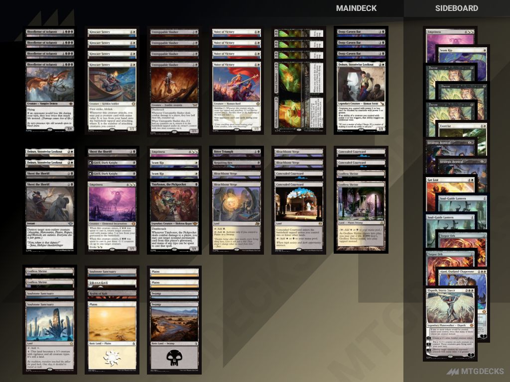 Arena Standard BO3 Orzhov Slasher deck by 怠け猫 • MTG DECKS