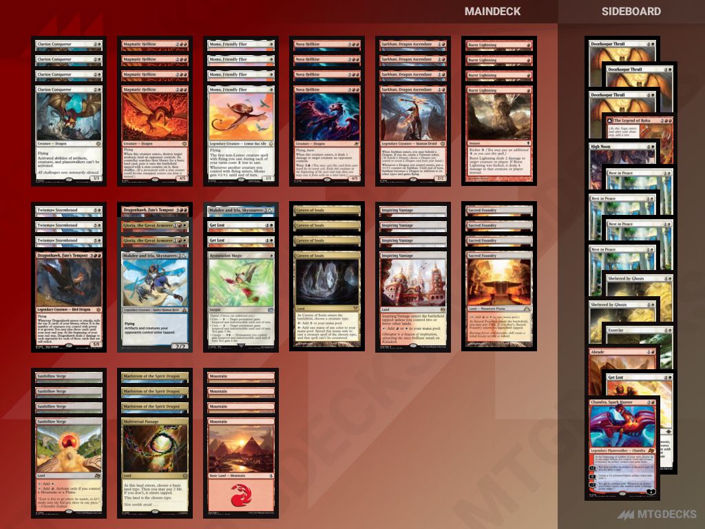 Standard Boros Dragons deck by PredatorStyle • MTG DECKS