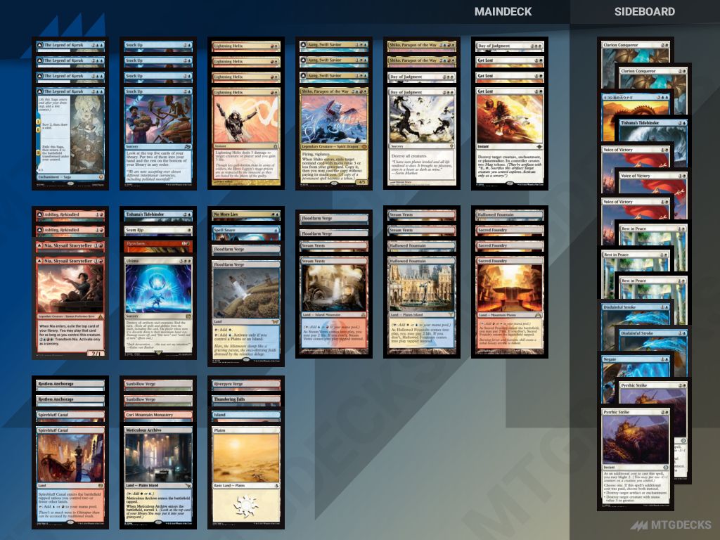 Standard Jeskai Control deck by Acecalna • MTG DECKS