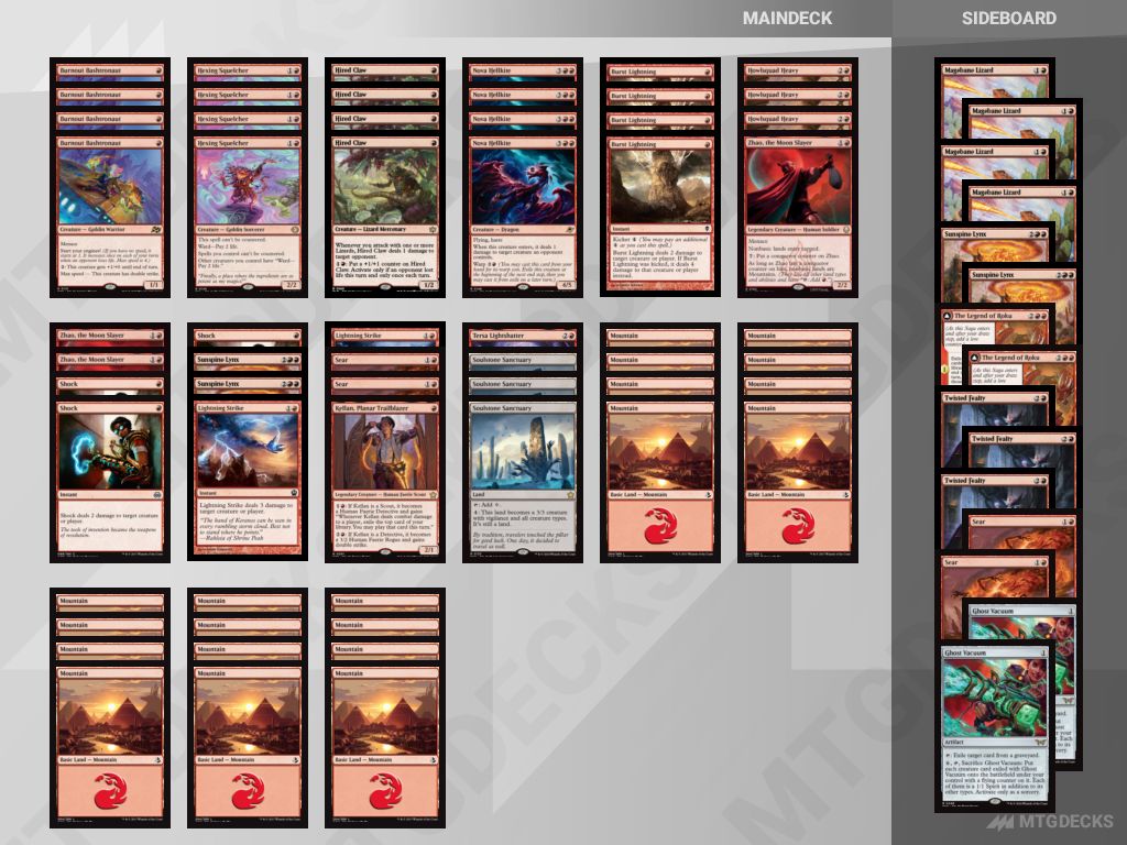Standard Mono-Red Aggro deck by ch4rm2nd0r • MTG DECKS