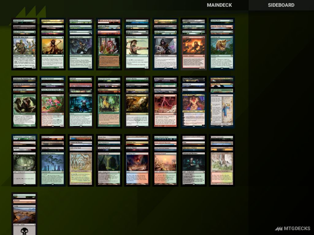 MTG Canadian Highlander Jund Midrange top decks • MTG DECKS