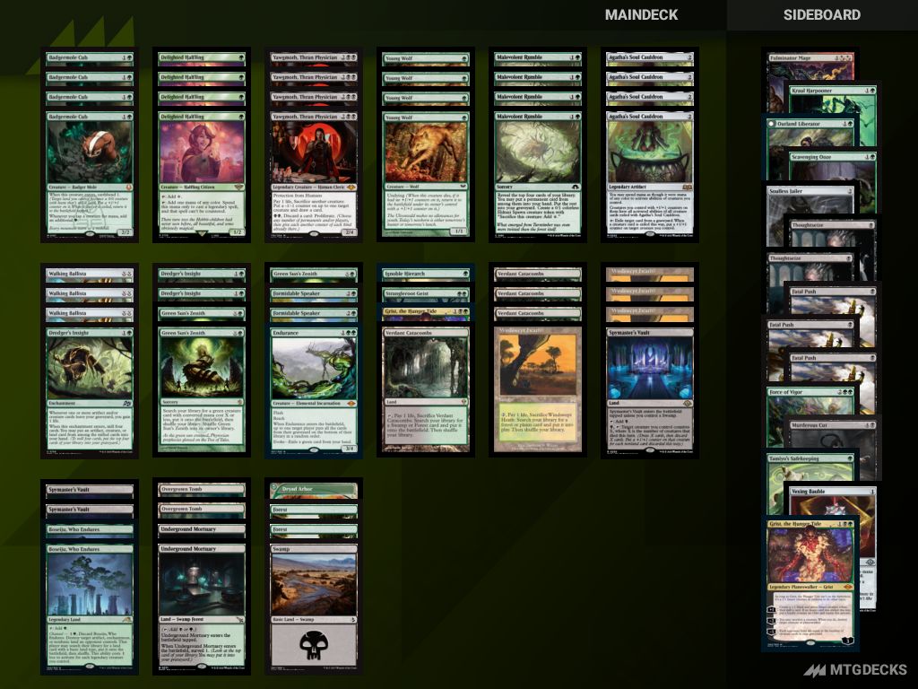 Modern Golgari Yawgmoth deck by Alex Gimmi • MTG DECKS