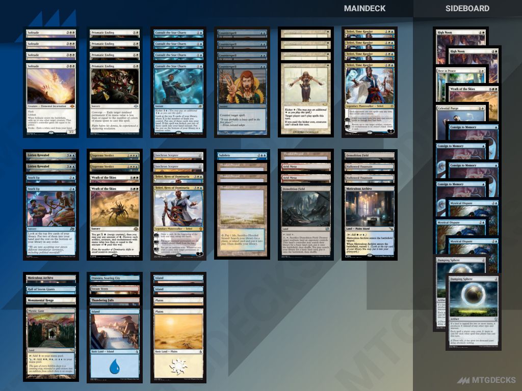 Modern Azorius Control deck by Yuri Anichini • MTG DECKS