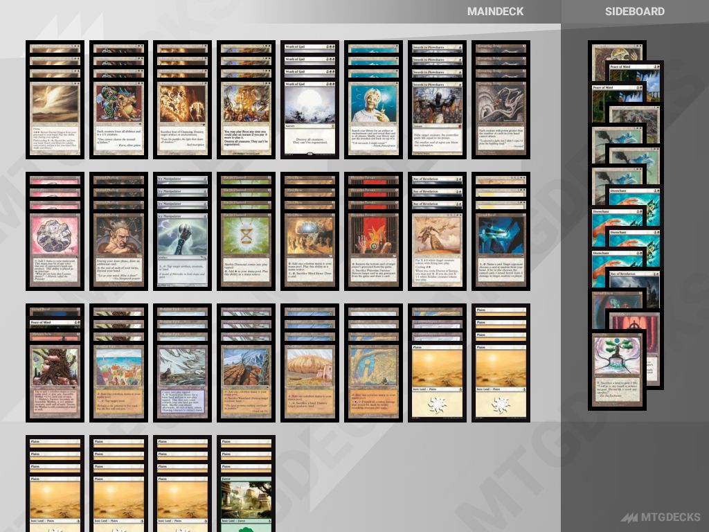 Premodern Mono White Control deck by Esqpoe • MTG DECKS