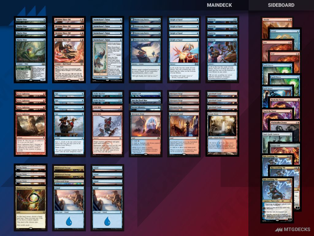 Standard Izzet Prowess deck by Gavin Meagher • MTG DECKS