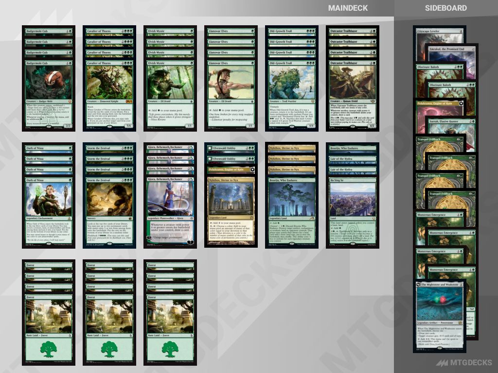 Pioneer Green Devotion deck by LucasG1ggs • MTG DECKS