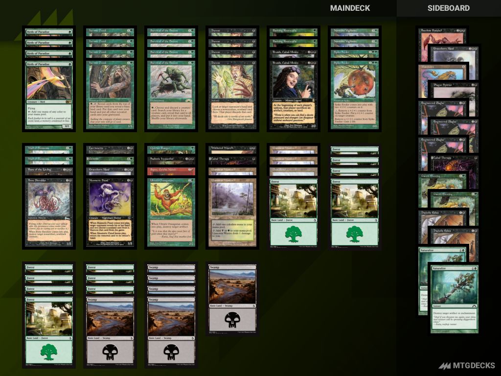 Premodern Survival deck by edward40hands • MTG DECKS