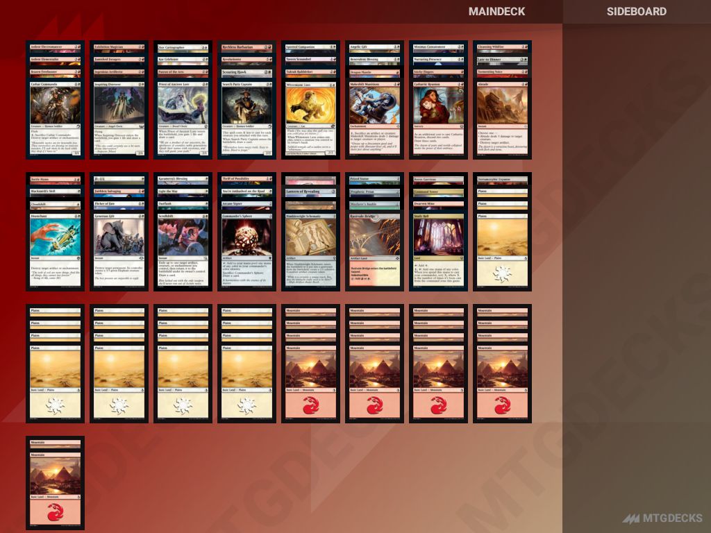 Commander Abdel Adrian, Gorion's Ward/Street Urchin deck by Tim Lawlor ...