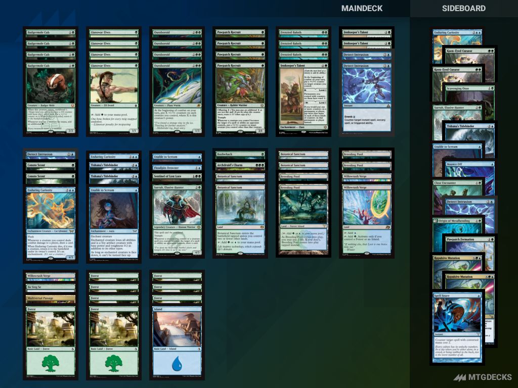 Arena Standard Simic Aggro 2026 deck by Dux89 • MTG DECKS