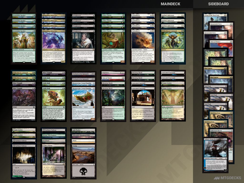 Pioneer Abzan Greasefang deck by MJ_23 • MTG DECKS