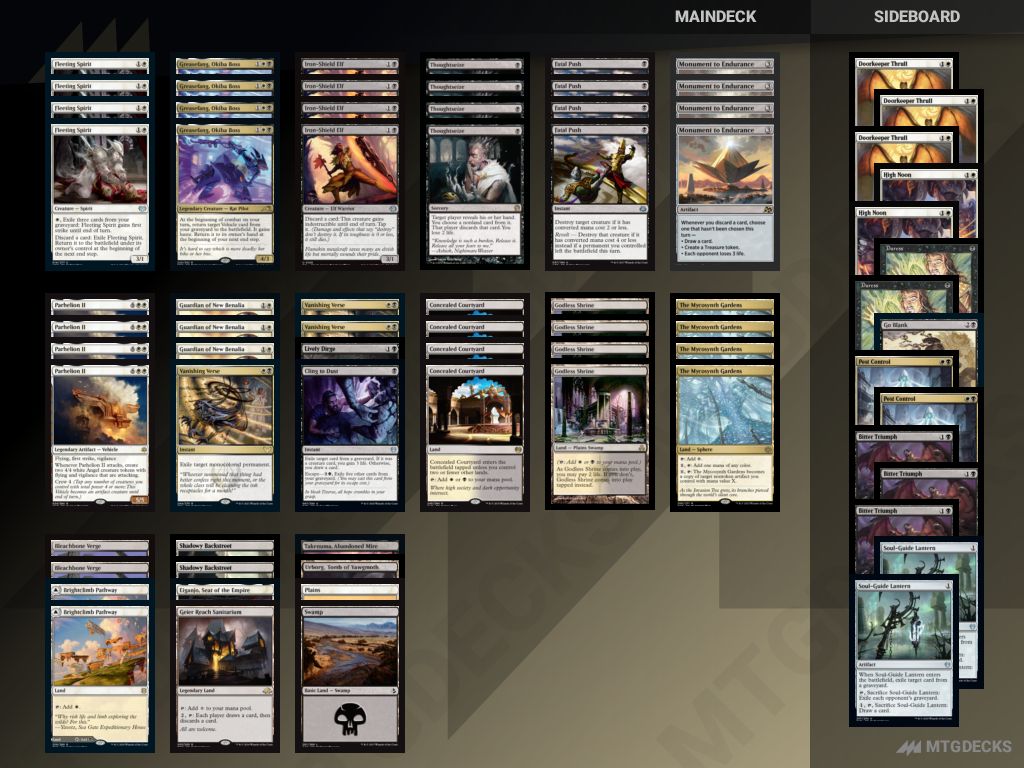 Pioneer Orzhov Greasefang deck by Venom1 • MTG DECKS