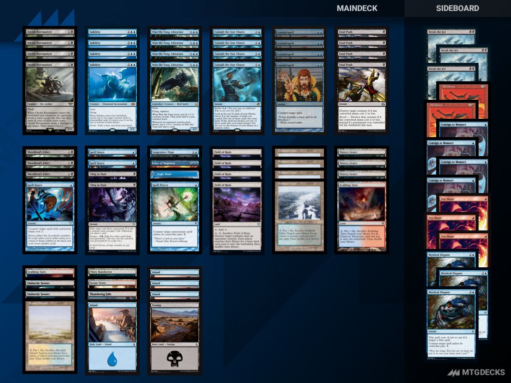 Modern Dimir Control deck by Boulderer • MTG DECKS