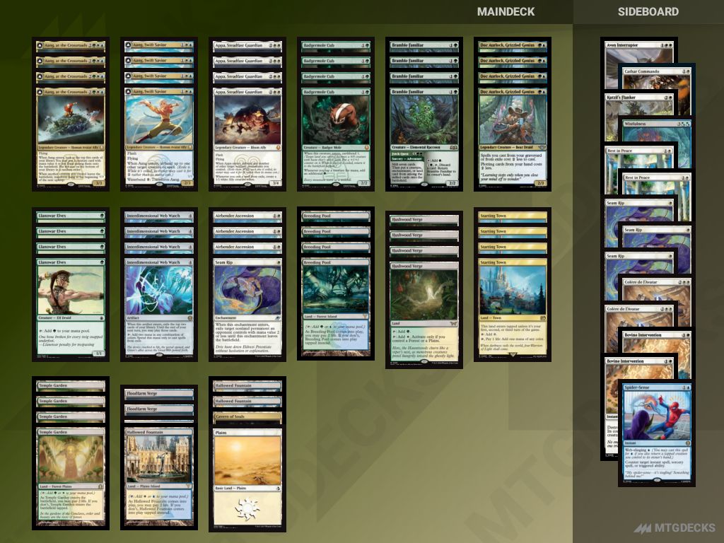 Standard Bant Airbending deck by Jakob Heckert • MTG DECKS