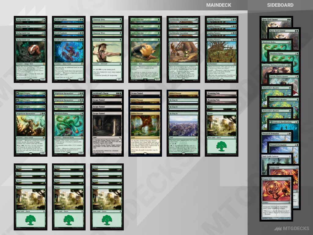 Standard Mono-Green Landfall deck by Max Bosma • MTG DECKS