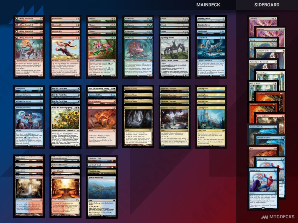 Standard Izzet Elementals deck by Xavier Serna • MTG DECKS