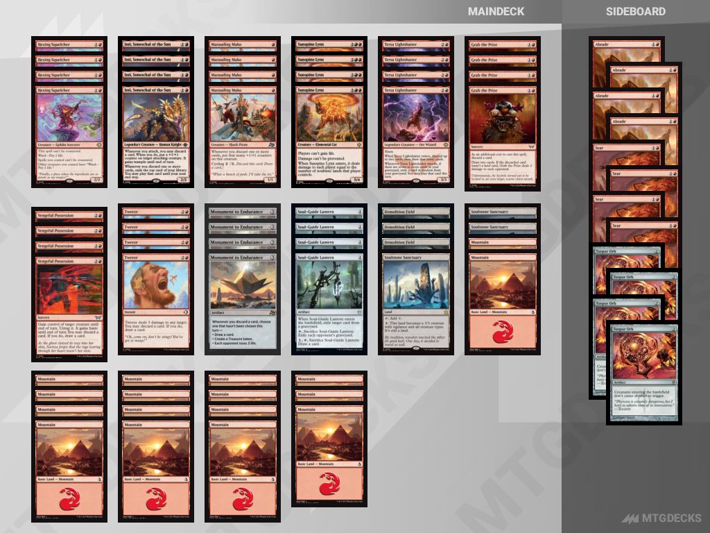 MTG Standard TMT Mono Red Monument top decks • MTG DECKS
