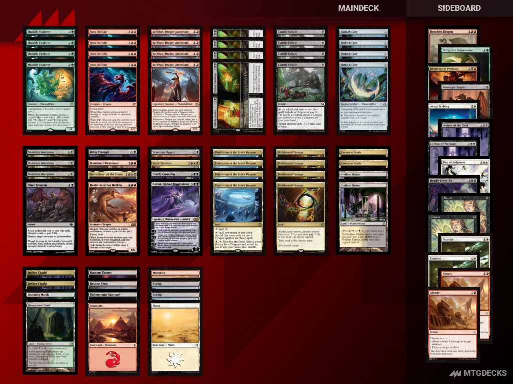 Standard Four-Color Dragons deck by Reese Wheeler • MTG DECKS