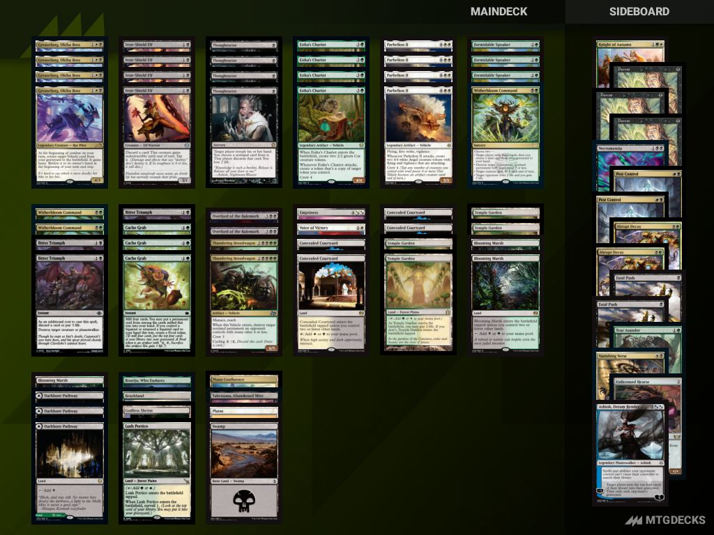 Pioneer Abzan Greasefang deck by Happy_Orc • MTG DECKS