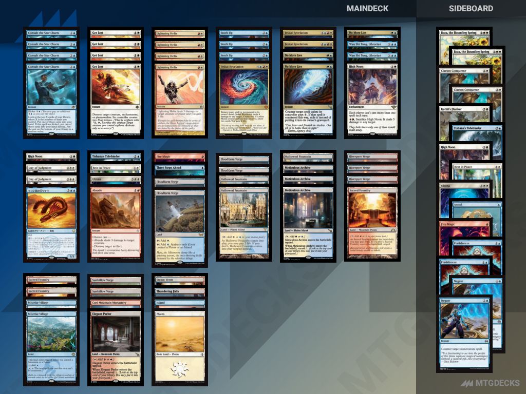 Standard Jeskai Control deck by BeardedBear • MTG DECKS