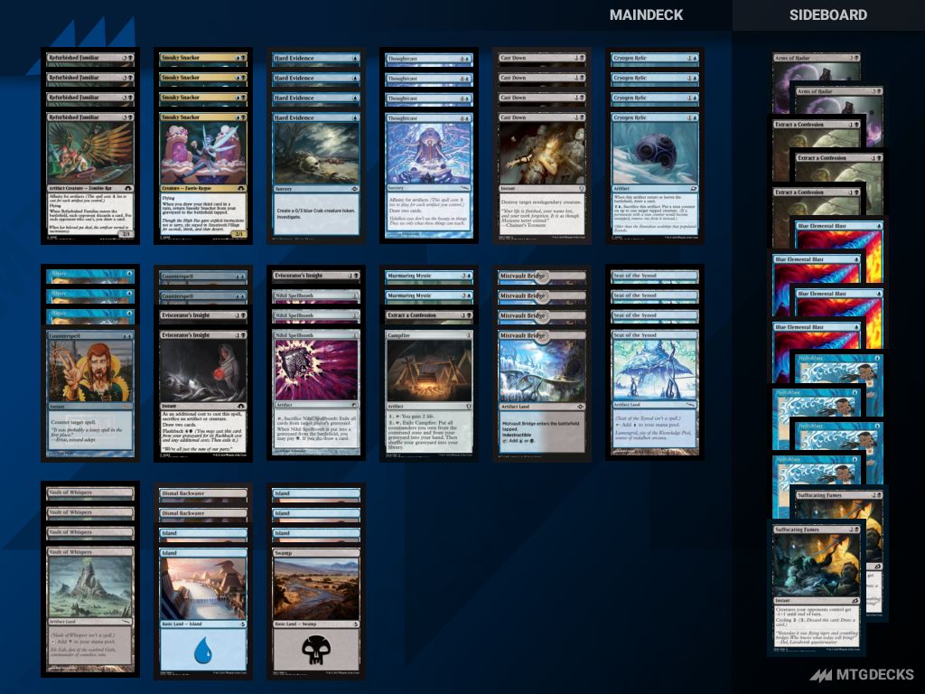 MTG Pauper Dimir Abjure - 102 top decks • MTG DECKS