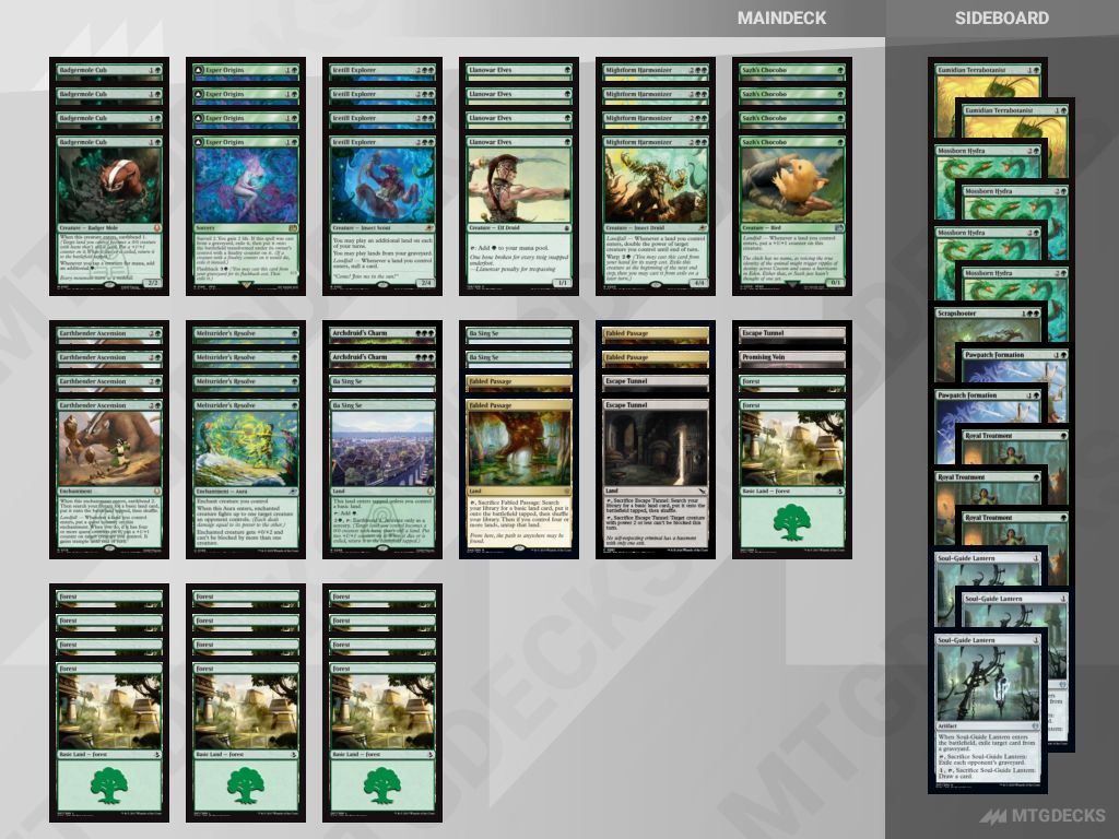 MTG Standard TMT Mono Green Landfall - 2186 top decks • MTG DECKS