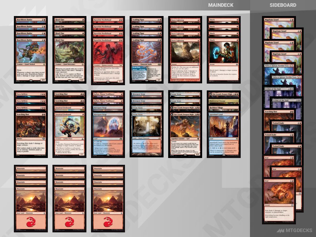 MTG Standard TMT Mono-Red Aggro - 5348 top decks • MTG DECKS