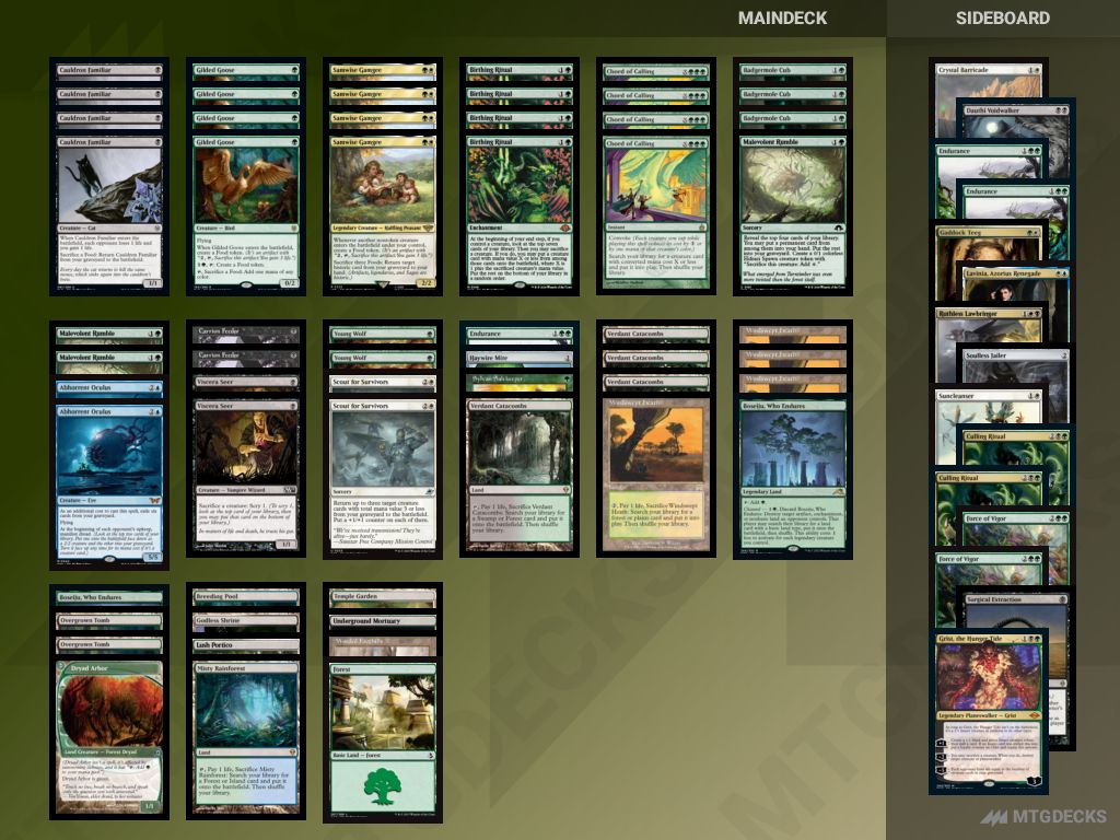 Modern W-U-B-G Samwise Gamgee Combo deck by Frederick Tan • MTG DECKS
