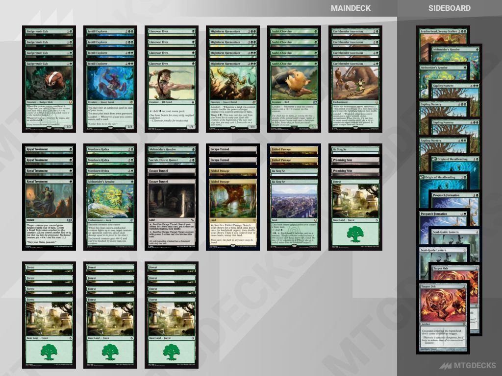 MTG Standard TMT Mono Green Landfall - 2292 top decks • MTG DECKS