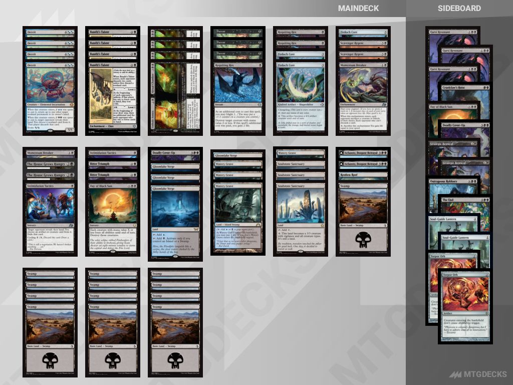 MTG Standard Secrets of Strixhaven Mono Black Discard top decks • MTG DECKS
