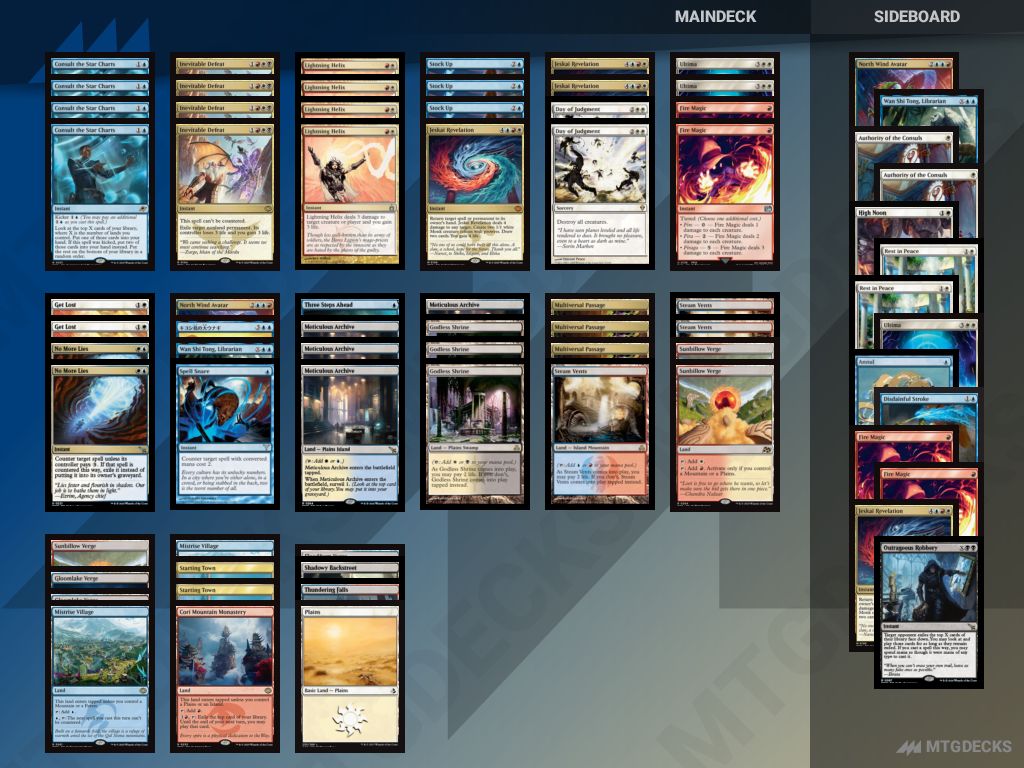 Arena Standard (S) Red Hot Chili Esper deck by Shahar • MTG DECKS