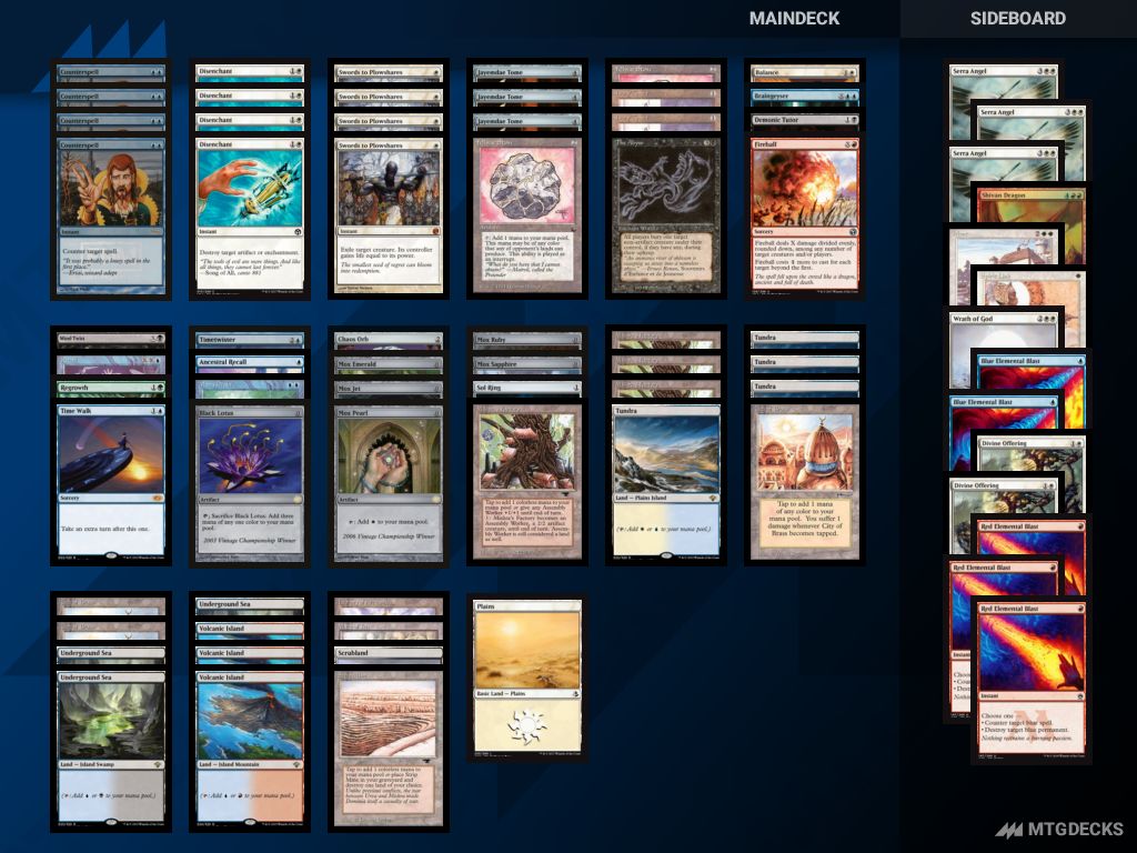 Old-school The Deck deck by Miguel Angel Diaz • MTG DECKS