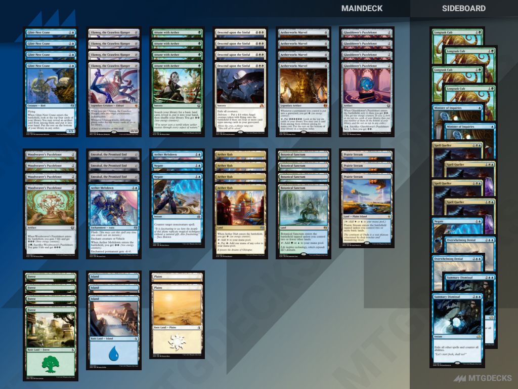 MTG Kaladesh Standard Bant Aetherworks Marvel top decks • MTG DECKS
