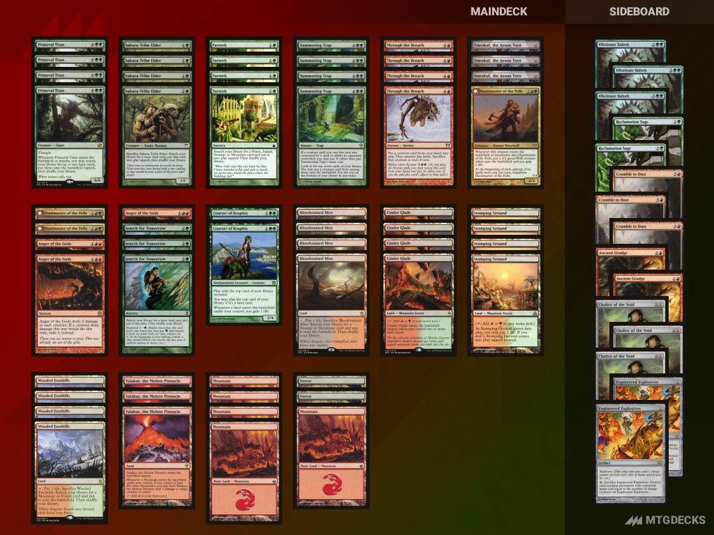 MTG Modern RG Through the Breach top decks • MTG DECKS