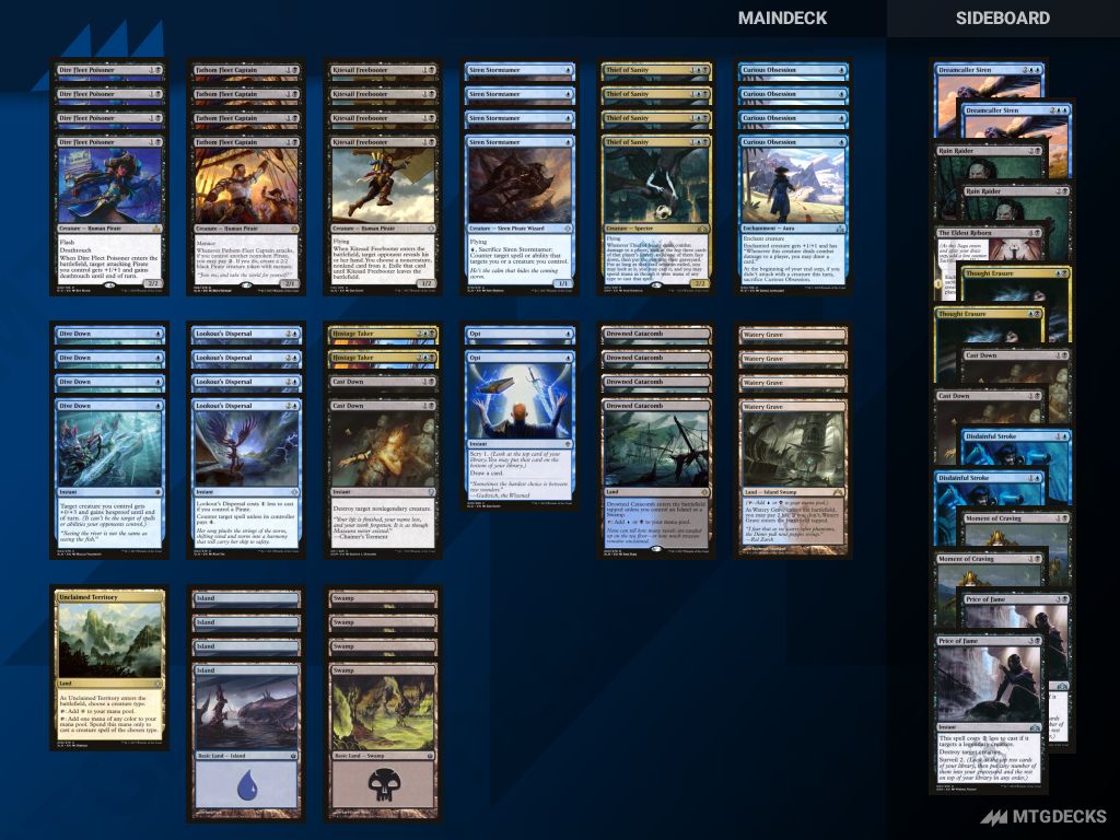 MTG Guilds of Ravnica Dimir Pirates top decks • MTG DECKS