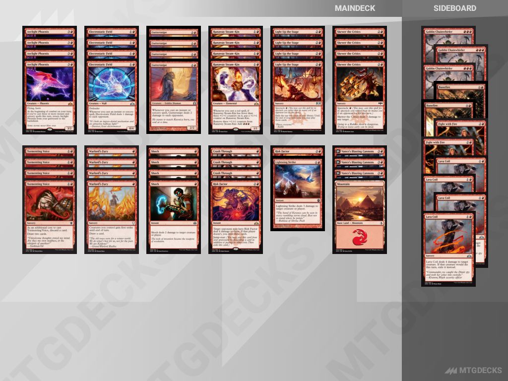 Standard Mono-Red Phoenix deck by Paul Spears • MTG DECKS