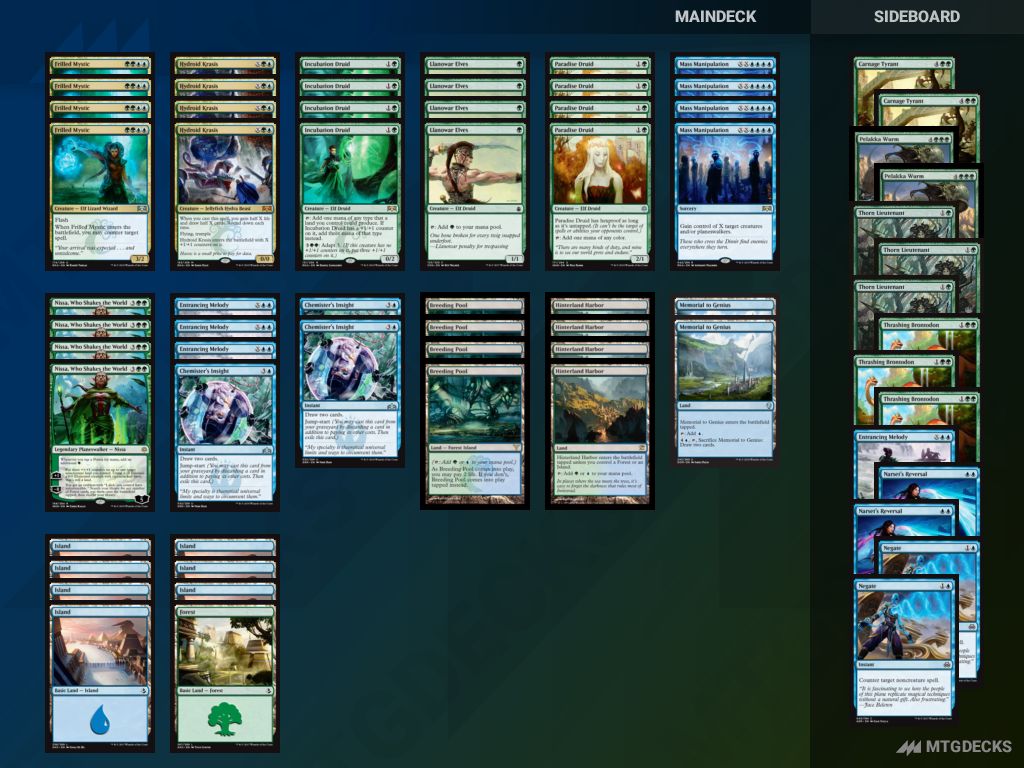 Standard Simic Manipulation deck by Tyler Smalley • MTG DECKS