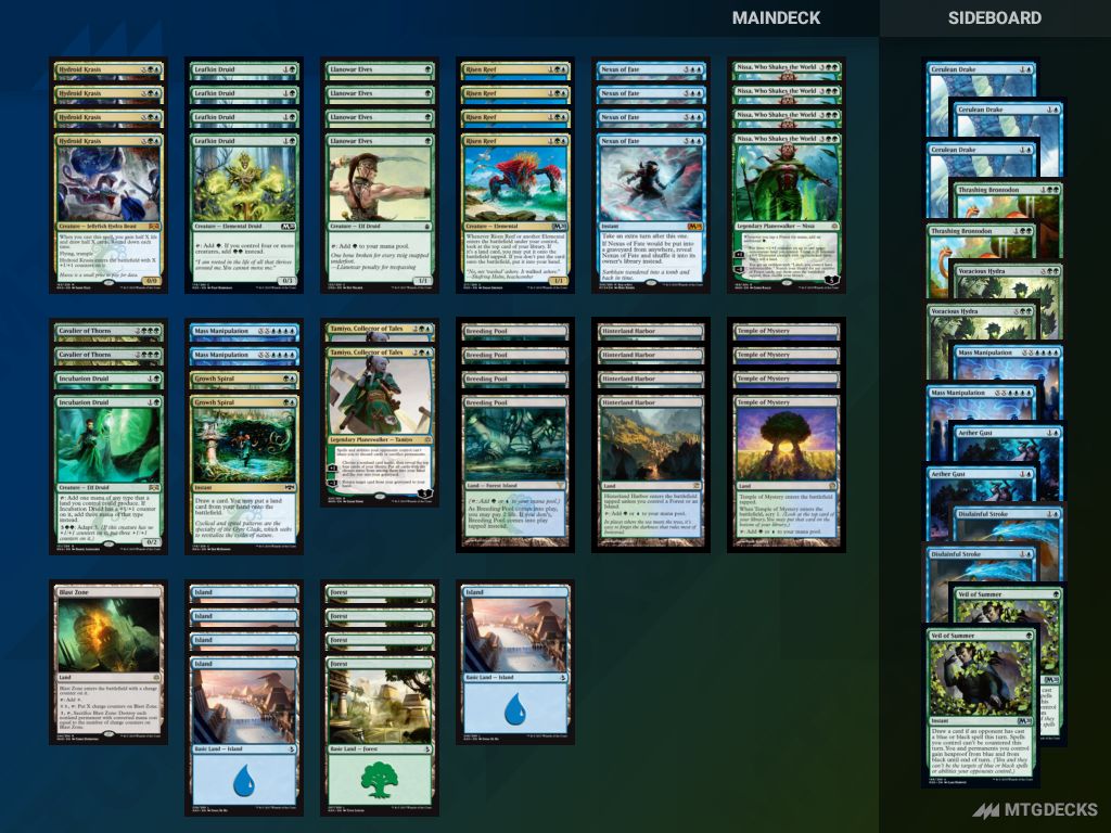 Standard Simic Mass Manipulation deck by djbmppwns • MTG DECKS
