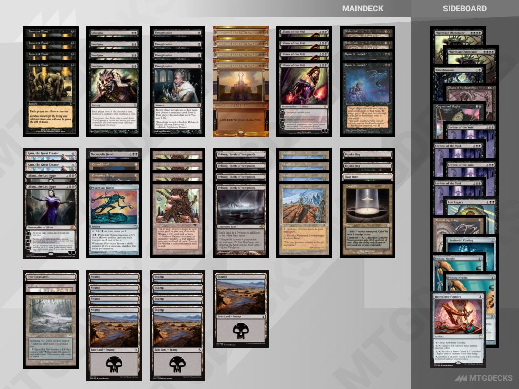 Legacy Mono Black Control deck by sushi133 • MTG DECKS