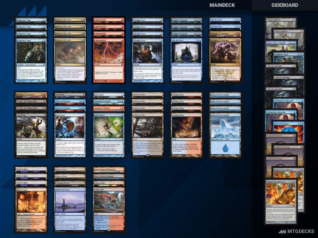 Modern Grixis Story Control deck by Simon Bach-nielsen • MTG DECKS