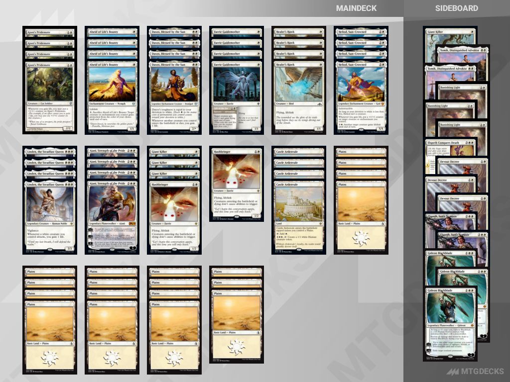 Standard Mono White Devotion deck by karatedom • MTG DECKS