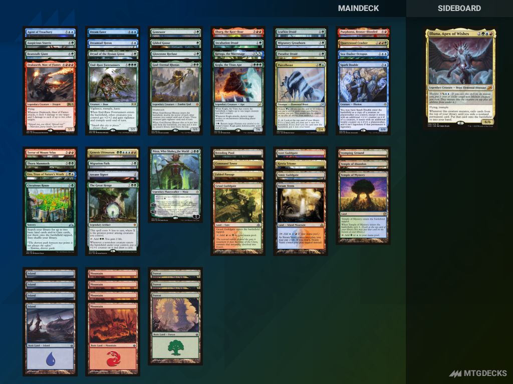 Arena Brawl Illuna, Apex of Wishes deck by George Pappas • MTG DECKS