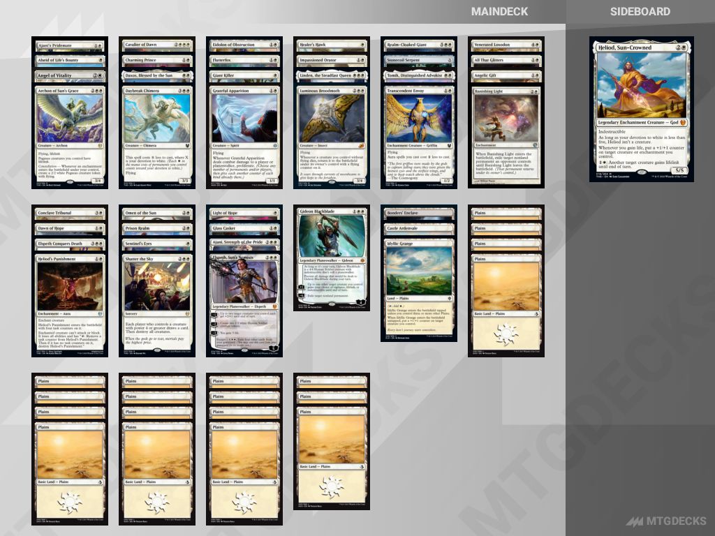 Arena Brawl Heliod, Sun-Crowned deck by Connie Cofré • MTG DECKS